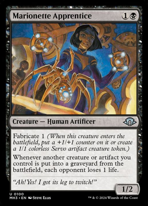 MTG Singles: Marionette Apprentice (Magic the Gathering) NM Black MH3 ...