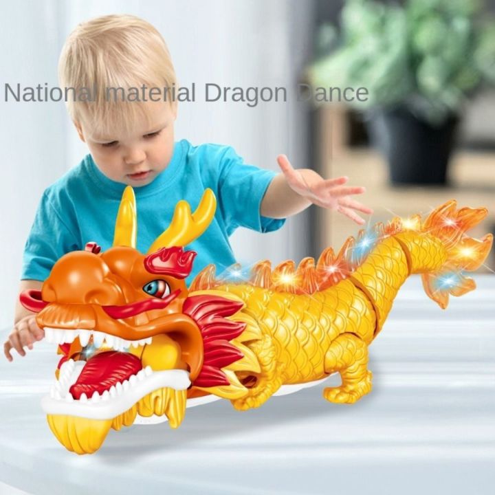 LANDIS Traditional Chinese Electric Flying Dragon Music Lighting Dragon ...