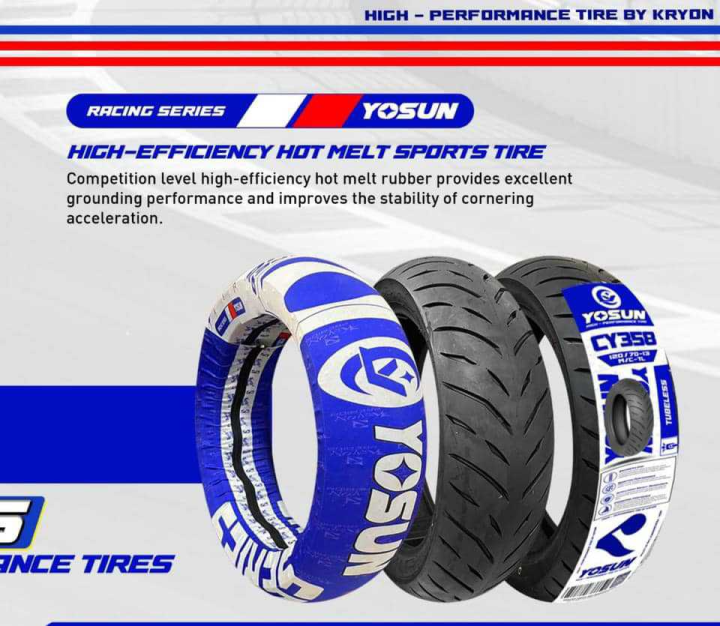 YOSUN Kryon Tubeless Tire HIgh Performance for Scooter | Lazada PH