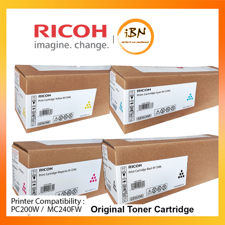 Ricoh MC240L Genuine Toner for PC200W / MC240FW / P C200W / M C240FW ...