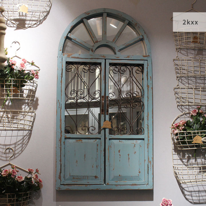 2kxx Vintage Wood Window Home Wall Deco Rustic Barn Wood Window Frame ...