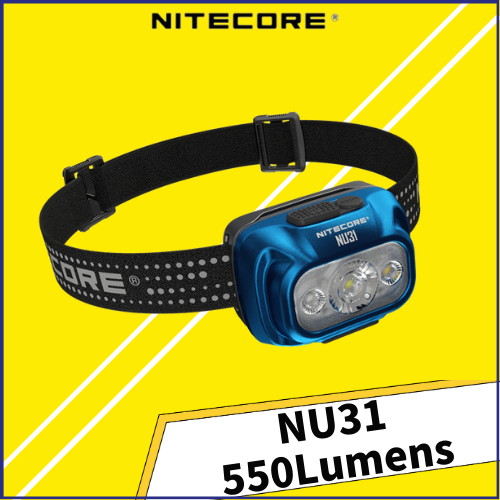 NITECORE NU31 550Lumens USB-C Rechargeable Built in 1800mAh battery ...
