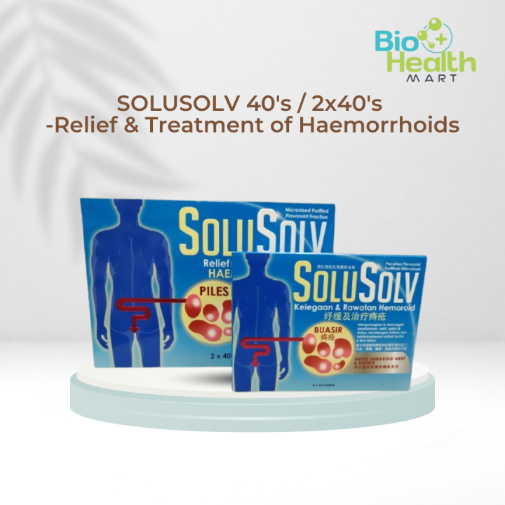 SOLUSOLV TABLET 40's / 2x40's -Relief & Treatment of Haemorrhoids | Lazada