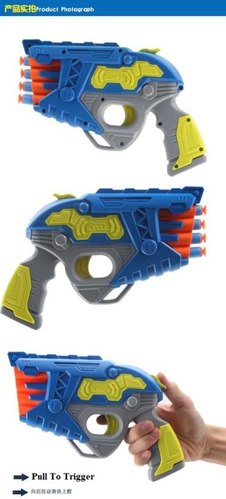 Ex-Stock Blaster MIB 4 Hole Shoot Soft Bullet in Rapid Long Distance ...