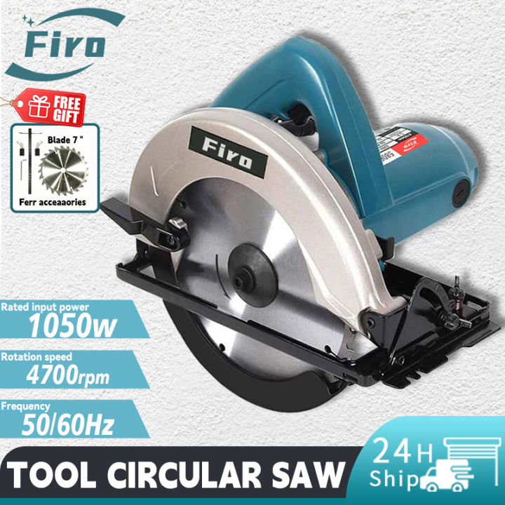 7" Electric Circular Saw Power Tools 1050W Woodworking Table Saw Flip ...