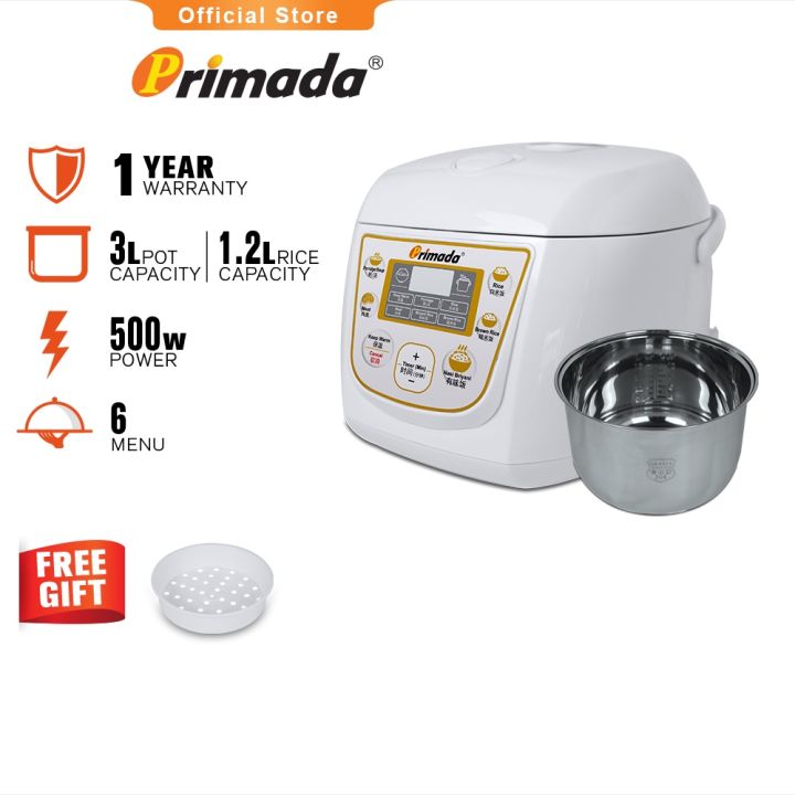 Primada Smart Rice Cooker PSCL301 | Lazada