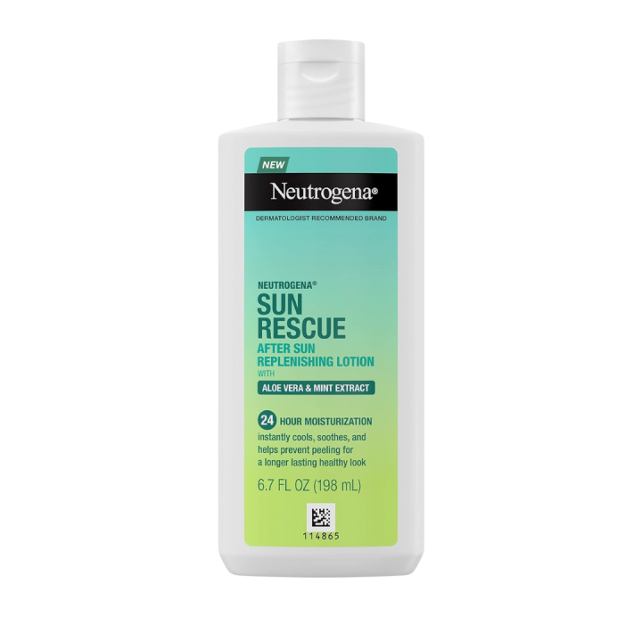 Neutrogena Sun Rescue After Sun Replenishing Lotion with Aloe Vera & Mint Extract 6.7 fl oz ...