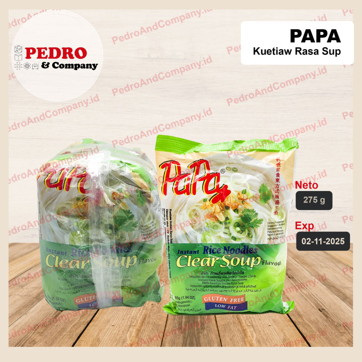 Papa instant rice noodle clear soup flavor (55 gram x 5pc) - bihun ...