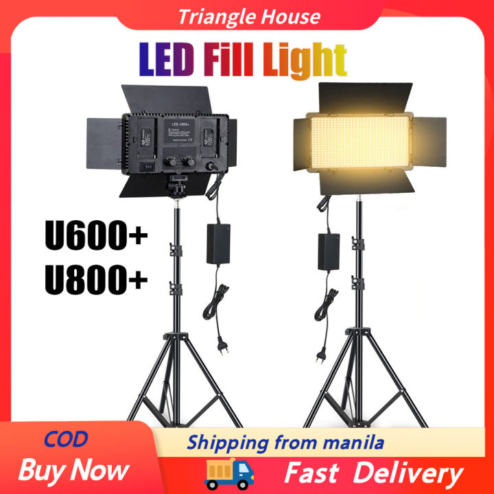 DSLR Camera PRO LED Fill Light U600+ U800+ For Indoor & Outdoor Dual ...