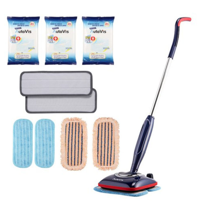 Autovis Korea KAC-7100 Wireless Cordless Vibration Wired Wet Dry Mop ...