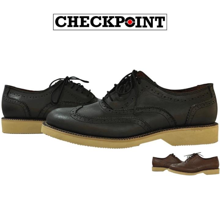 Checkpoint MARIKINA MADE men's BROGUE SHOES brown black | Ernest ...