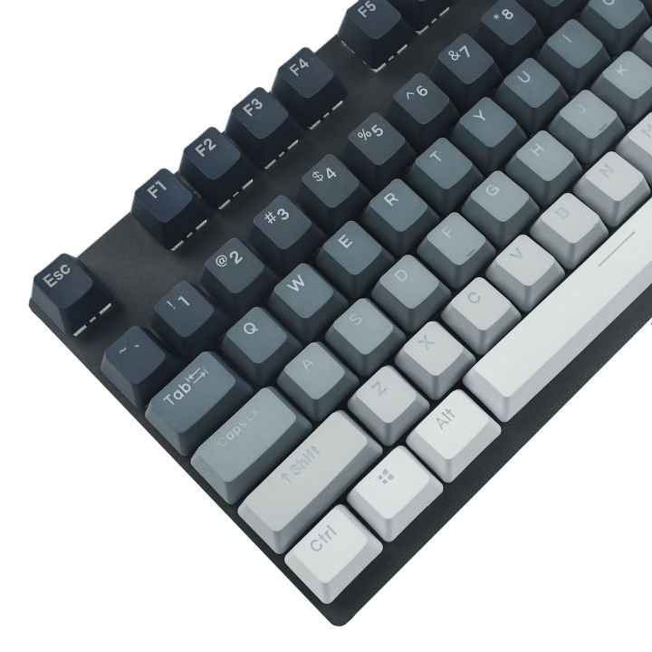 122 YMDK Double Shot Polar Purple Gradient Backlit Keycaps PBT OEM ...