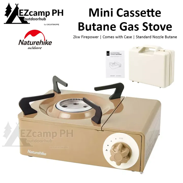 Naturehike Mini Cassette Butane Gas Stove with Carry Case Storage Box ...