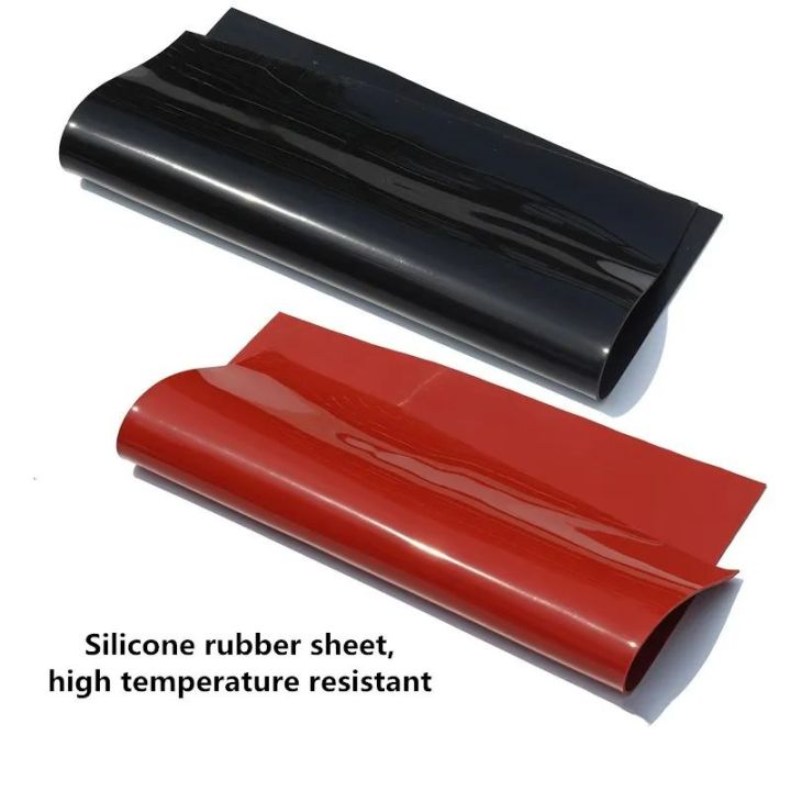 1mm/2mm Red/Black Silicone Rubber Sheet 250X250mm Black Silicone Sheet ...