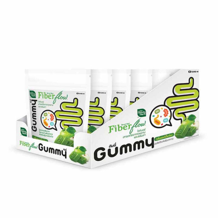 ไฟเบอร์ กัมมี่ ขรี้คล่อง Handy Herb Fiber Flow Gummy สำหรับคนถ่ายยาก ...