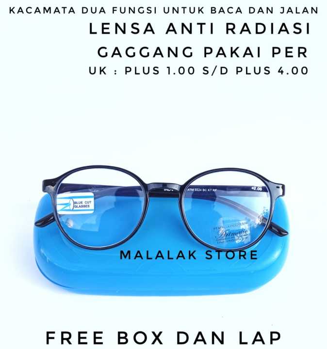 COD KACAMATA DUA FUNGSI UNTUK BACA DAN JALAN/KACAMATA PLUS/LENSA BLUE ...