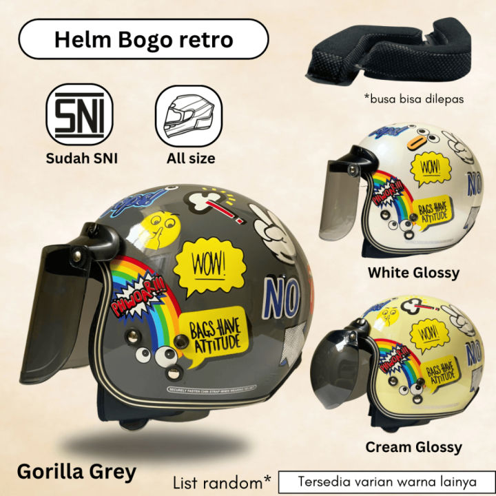 Helm Bogo Dewasa Motif Phow Pria Wanita SNI | Lazada Indonesia