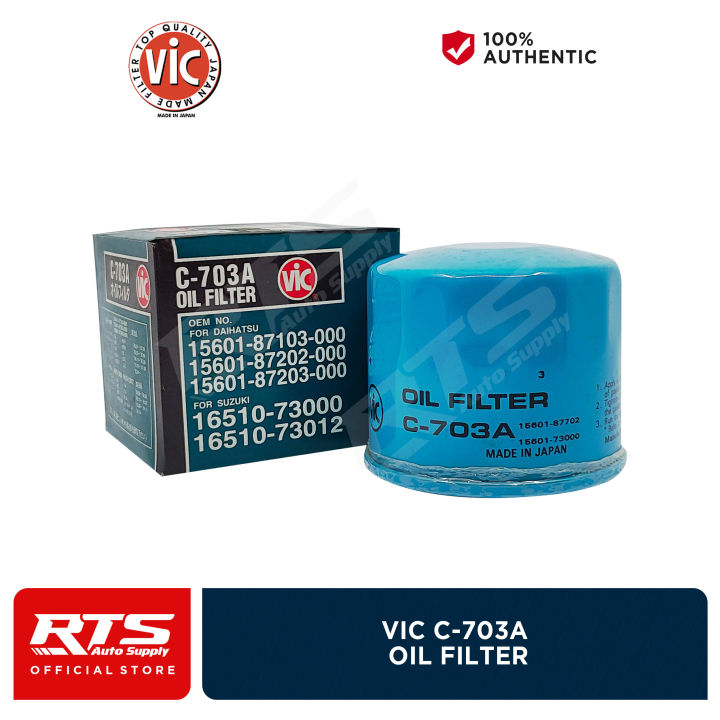 Vic Oil Filter C703A Suzuki Super Carry C-703A 1pc | Lazada PH