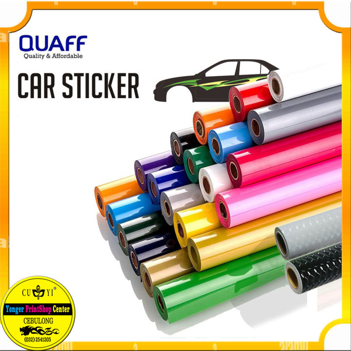 1 METER QUAFF CAR STICKER (24inches x 1meter)-CEBULONG CUYI | Lazada PH