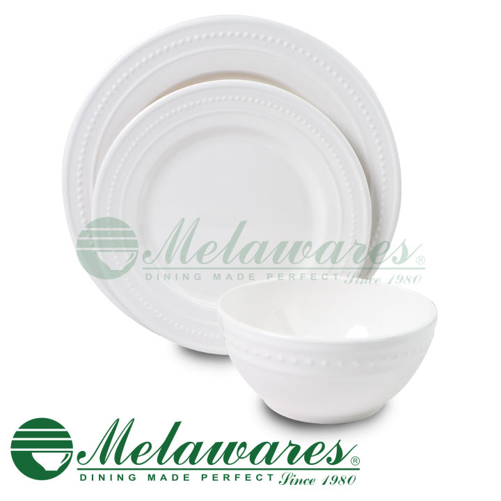 Melawares 6pc Pearl White Dinnerware Set | Lazada PH