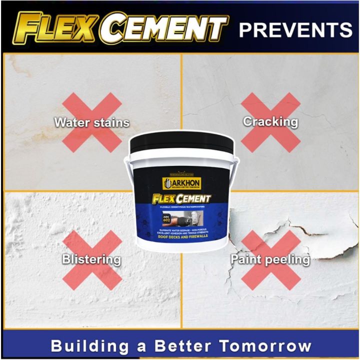 Arkhon Flex Cement Cementitious Waterproofing Litro 1 Liter Roof Deck ...
