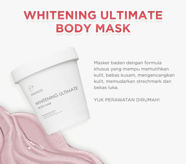 ISWHITE Masker Badan (Body Mask Whitening Ultimate) ORIGINAL | Lazada ...