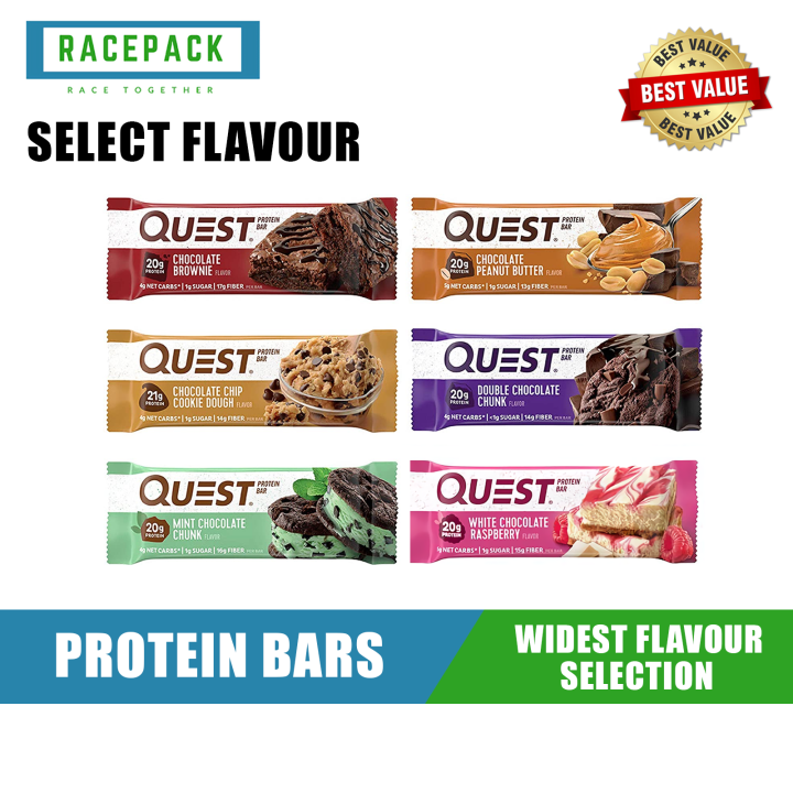 Quest Nutrition Protein Bar 1 Bar High Protein Low sugar (Select ...