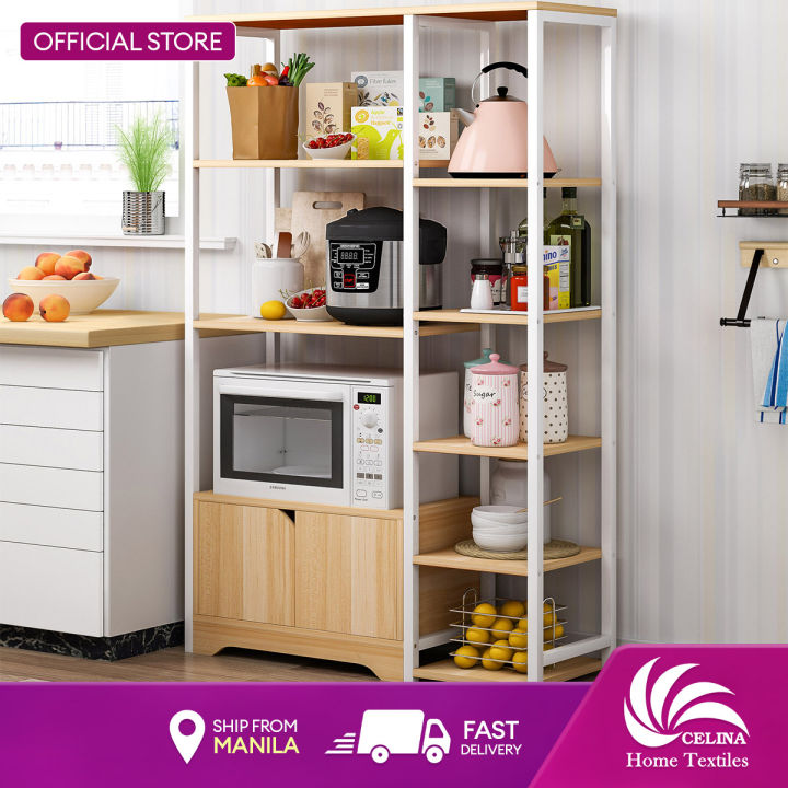 Multi-layer Shelf Floor standing Storage Shelf Cabinet Space-saving ...