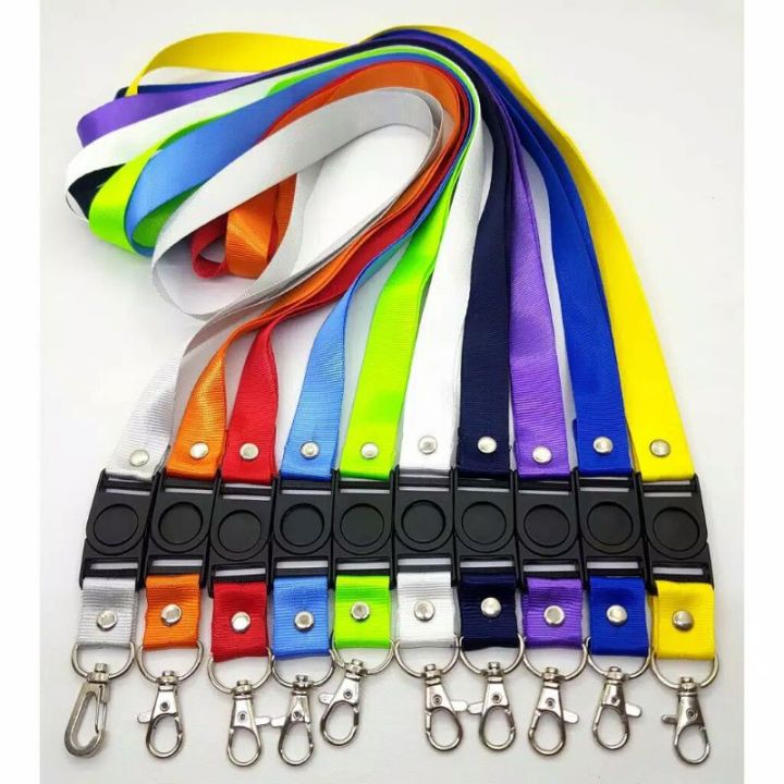 [16GR] TALI ID CARD LANYARD POLOS GANTUNGAN ID CARD 2CM BESI/TALI ID ...