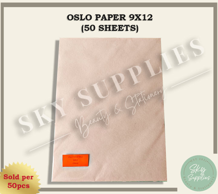 Oslo Paper 9x12 (50 Sheets) | Lazada PH