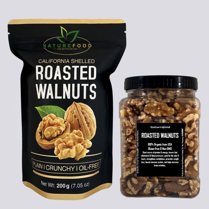 California Walnuts (ROASTED, No Added Oil, Unsalted, Low Carb High ...