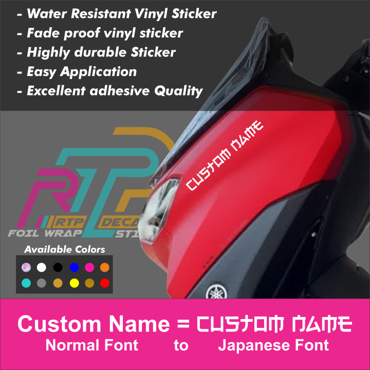 Convert Your Name to Japanese Font Style Sticker Decals | Lazada PH