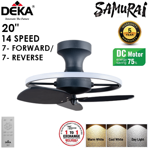 DEKA DC MOTOR CEILING FAN 20" WITH REMOTE CONTROL CONCEPT MICRO | Lazada