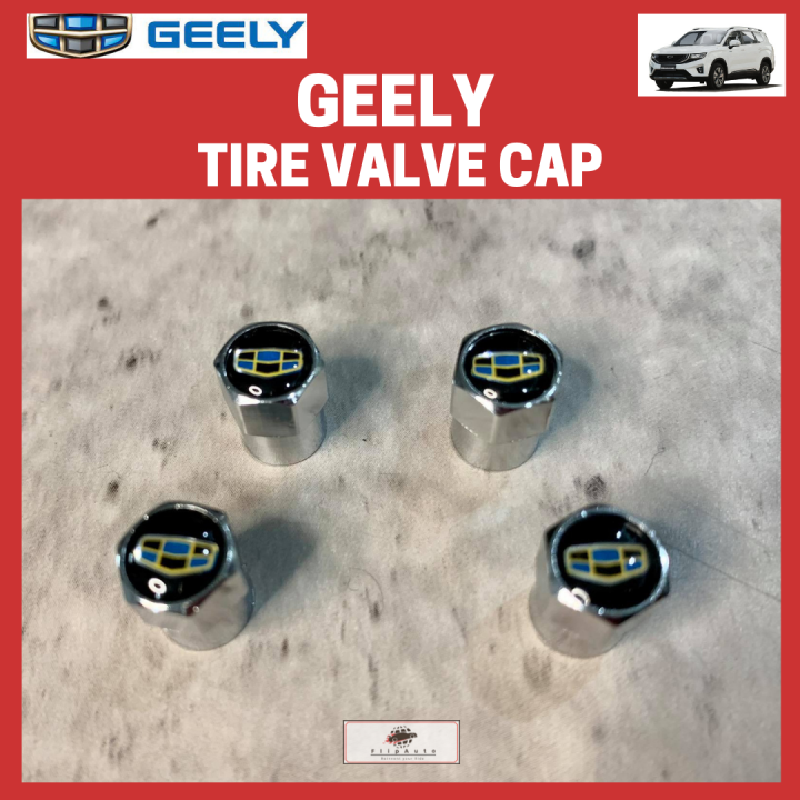 GEELY Tire Valve Cover with LOGO COOLRAY, OKAVANGO, EMGRAND, GX3 PRO ...
