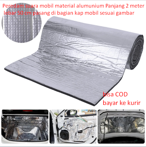 Peredam suara mobil material alumunium Panjang 2 meter lebar 50 cm ...