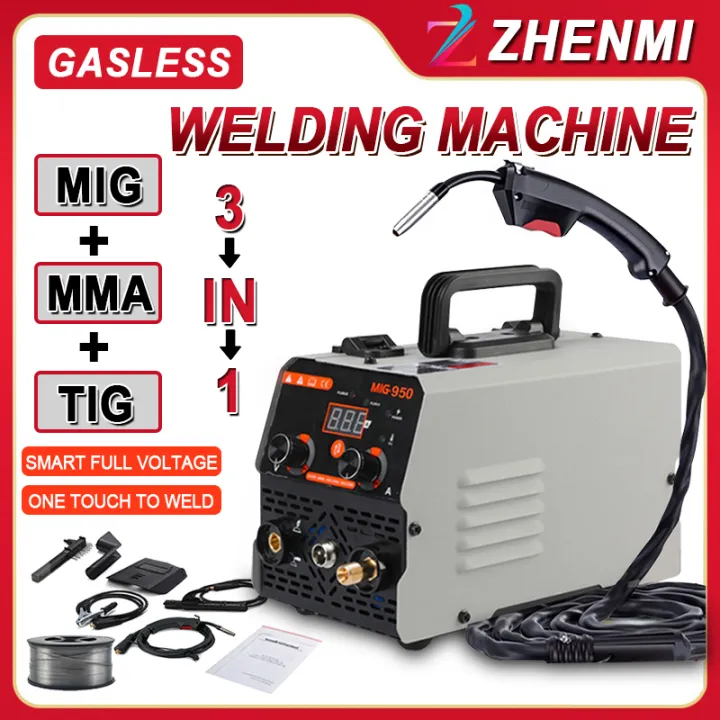 Portable Welding Machine Gasless 3-In-1 MIG / TIG / MMA Inverter ...