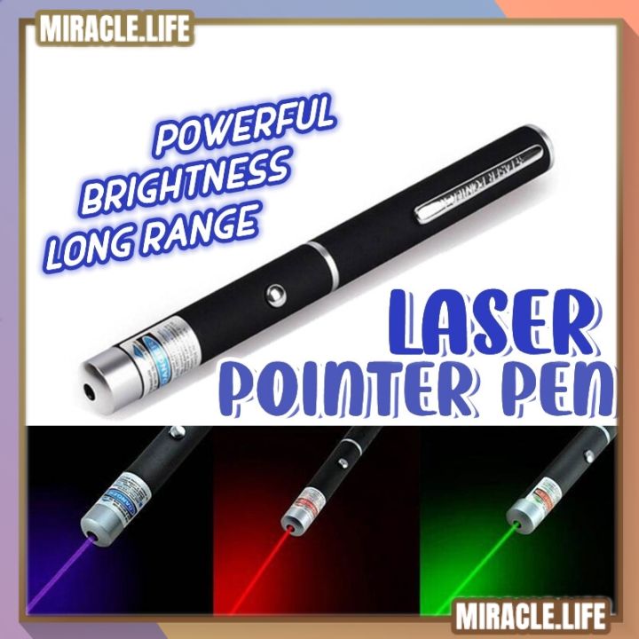 High Power Laser Pointer Pen Long Range Strong Visible 5mw Bright Red ...