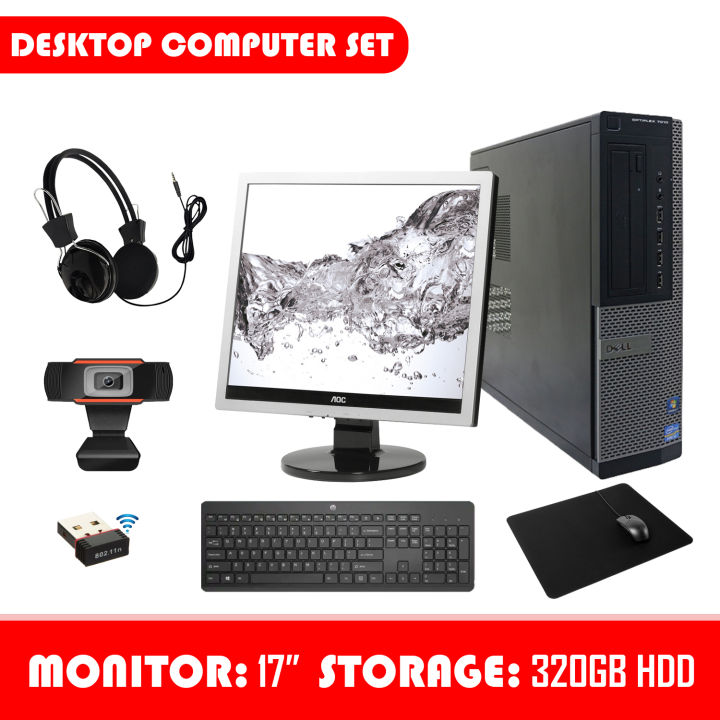 PRE0WNED DESKTOP COMPUTER COMPLETE PC SET i7-2000 Series Slim Type CPU ...