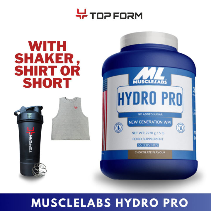 MUSCLELABS Hydro Pro 5LBS, With Shaker, Shirt or Short | Lazada PH