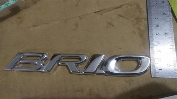 Emblem Logo Sticker Tempelan Tulisan Brio Panjang 17 cm | Lazada Indonesia