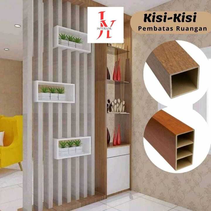 PANEL KISI KISI WPC 2.95M PEMBATAS RUANGAN/ SEKAT RUANGAN/ SEKAT ...