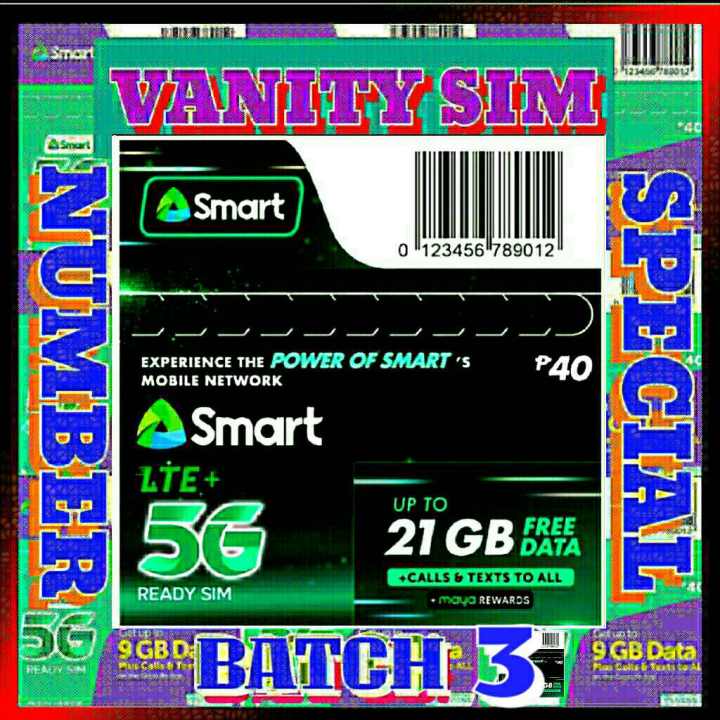 SMART SIM CARD 5G "VANITY SPECIAL NUMBER" (Batch 3) Brand new & Sealed ...