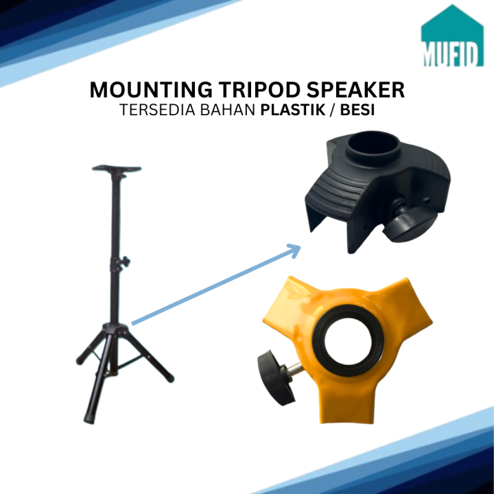 Part Stand Speaker Mounting Tripod Kaki Besi Plastik | Lazada Indonesia