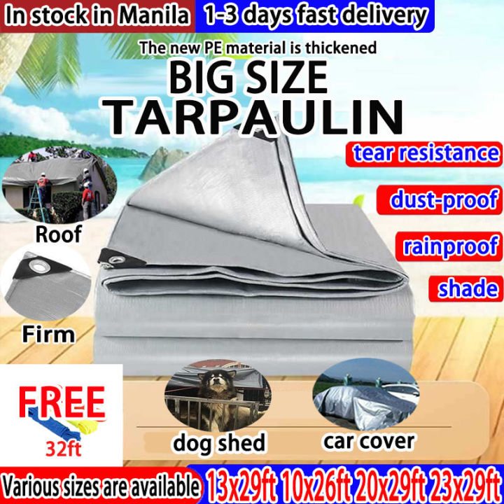 BIG SIZE Tarpaulin Trapal makapal Lona Tolda Ground Sheet Waterproof ...