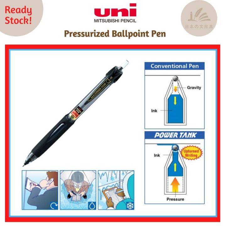 Uni Mitsubishi Power Tank - Pressurized Ballpoint Pen - 1.0mm Uni-ball ...