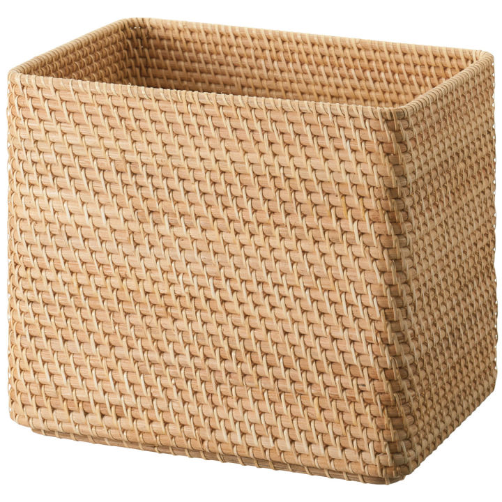 MUJI Stackable Rattan Basket Rectangular / XL | Lazada