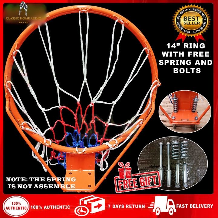 Basketball Ring Basketball Hoops 14 Inches with Spring | Lazada PH