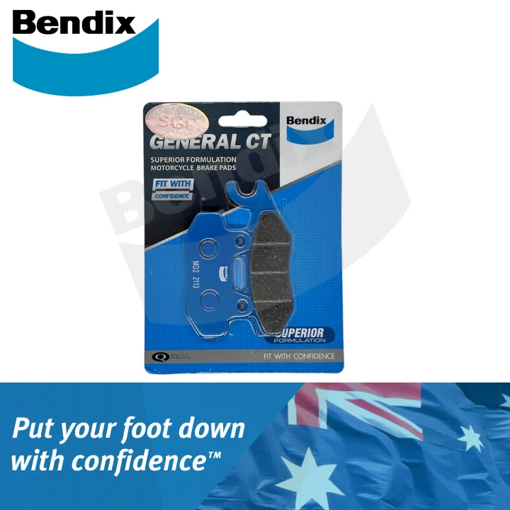 Bendix Motorcycle Brake Pads Front for Suzuki Raider 150 Carb, Raider ...
