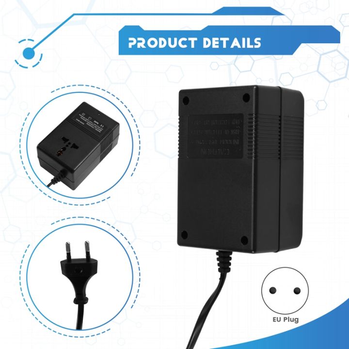 HOME ELEC-Voltage 300W Step-Up and Step-Down Travel Transformer EU Plug ...