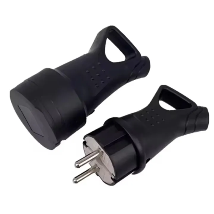 EU Waterproof Socket Plug with Grounding Schuko Female Plug for DIY ...